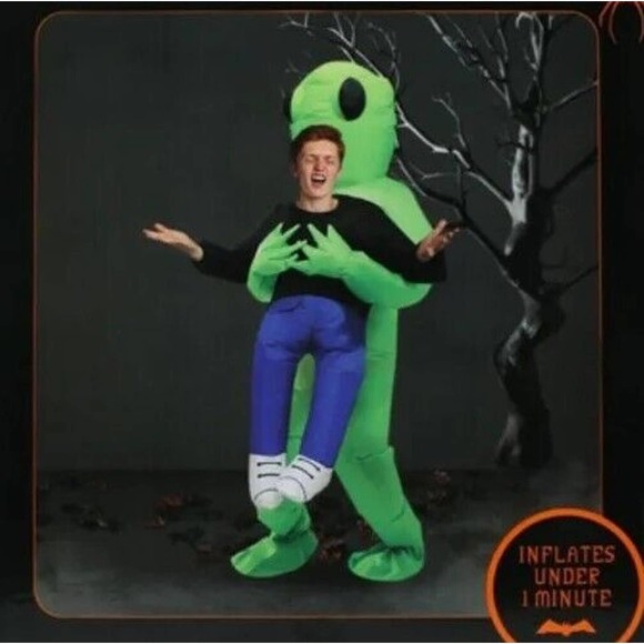 Halloween | Holiday | Inflatable Costume Alien Hug From Back Outfit ...